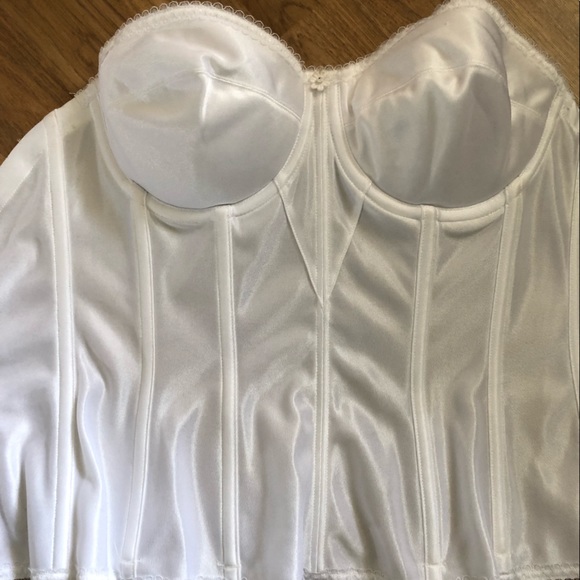 Dominique | Intimates & Sleepwear | Dominique White Satin Torsolette ...